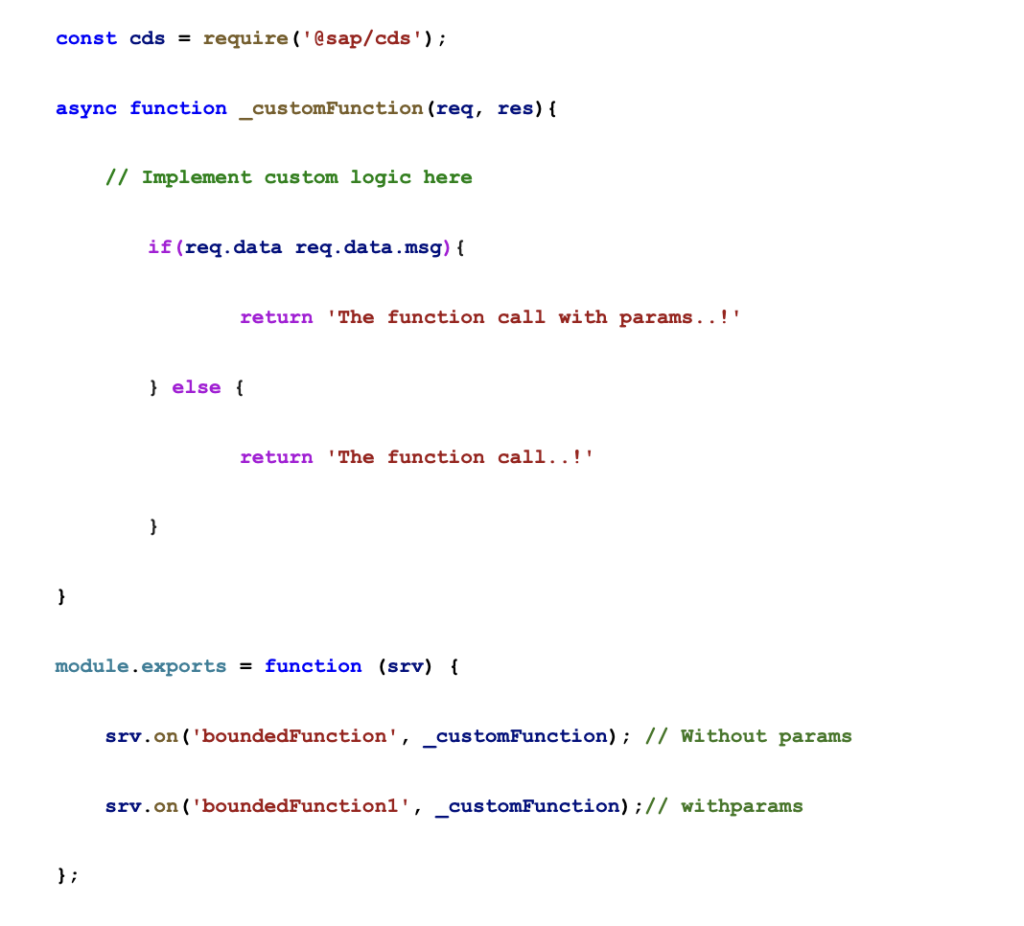 Creating an SAP CAPM Demo Project and Working with Custom Functions ...
