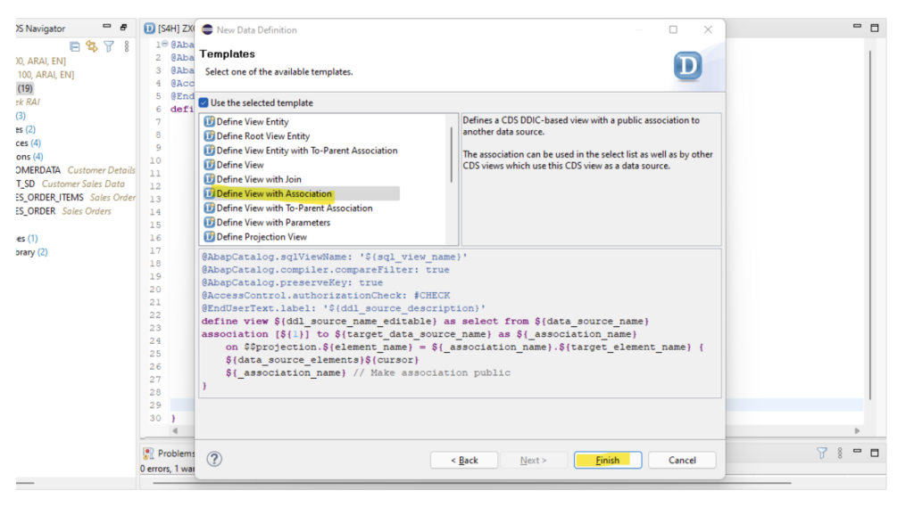 How to Create CDS Views Using HANA Studio (Eclipse) - Mindset Consulting