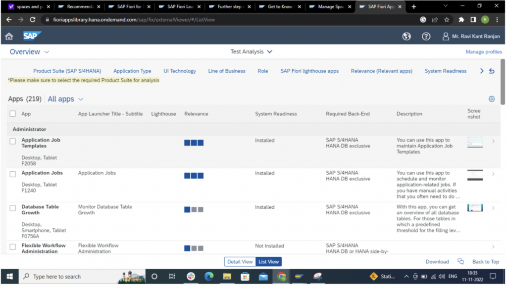 App Recommendations in SAP Fiori Apps Library - Mindset Consulting